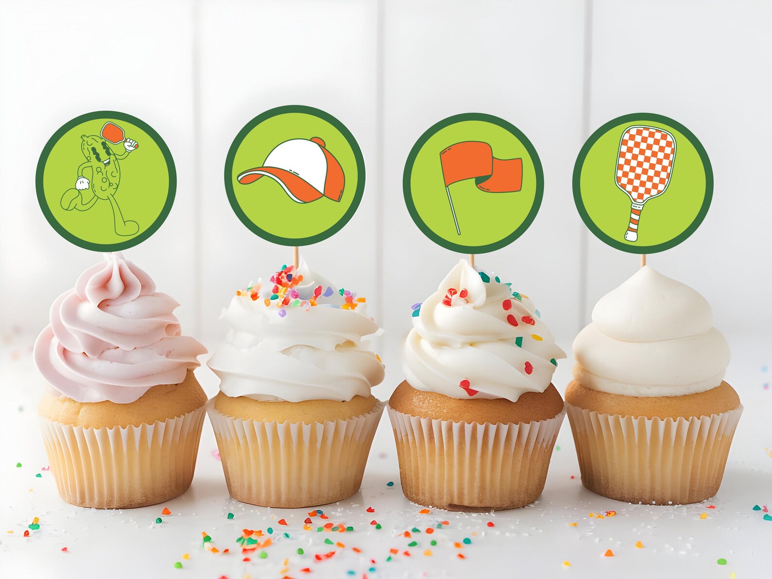 Kids Pickleball Birthday Cake Toppers, Instant Download, Printable ...