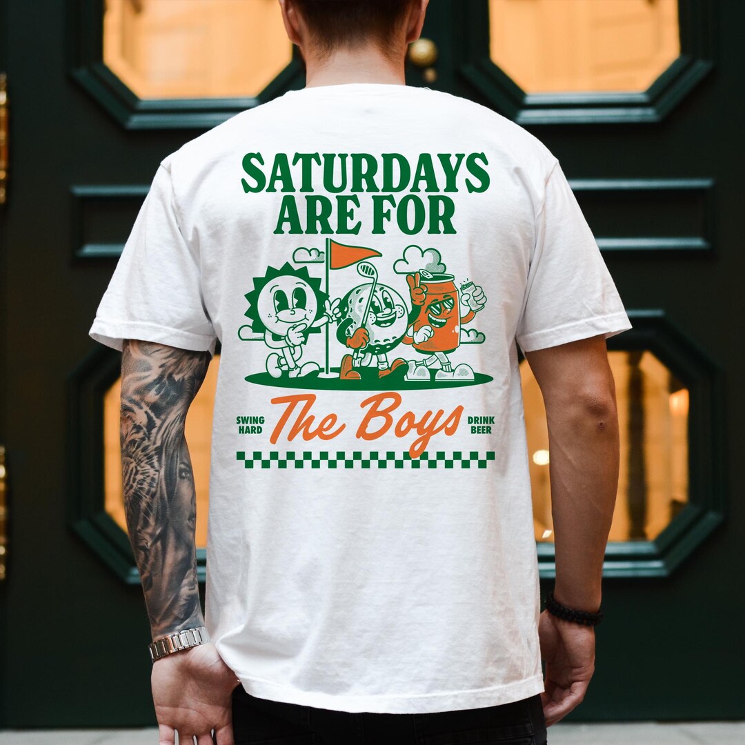 Saturdays Are for the Boys Golf Shirt, Golf Shirt, Halloween Golf Shirt ...