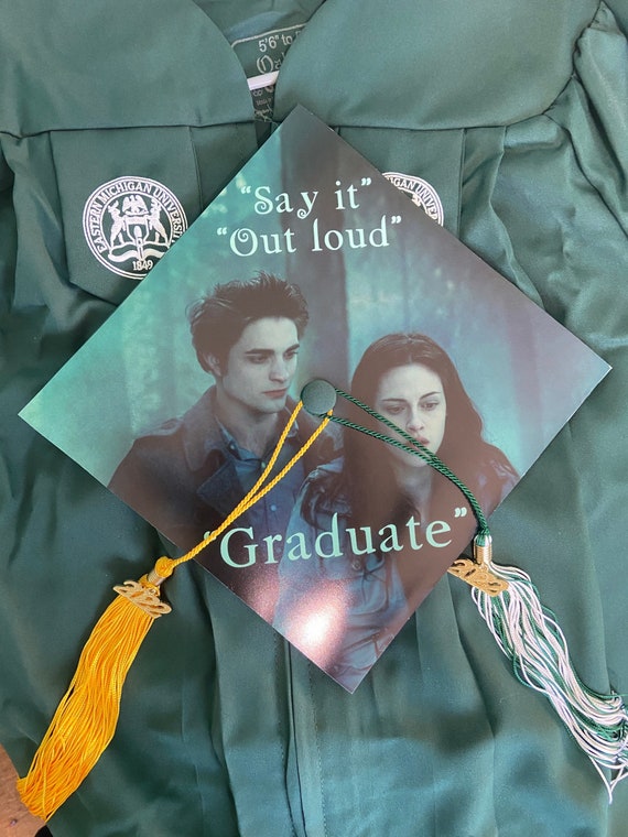 Printable Twilight Graduation Cap Cover & Decoration Edward - Etsy