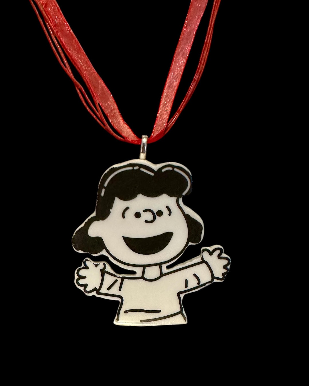 Broken China Peanuts Character LUCY Pendant Necklace - Etsy