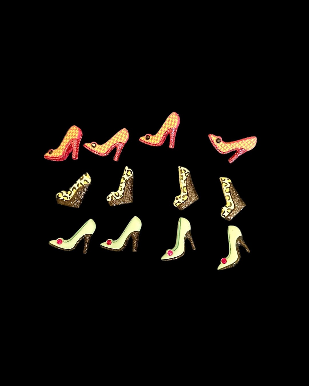 Shank Buttons - Lot of High Heels - 2 Pairs of 3 Styles - Etsy