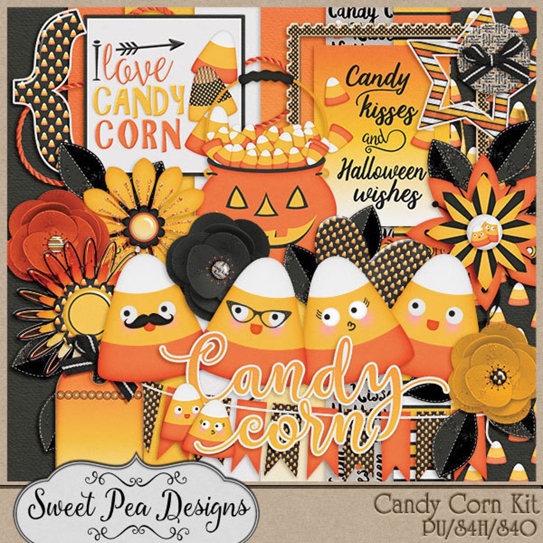Candy Corn Digital Kit - Etsy