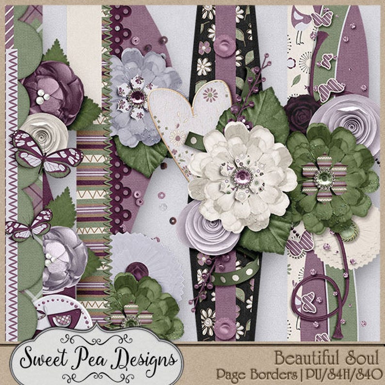 Beautiful Soul Digital Borders - Etsy