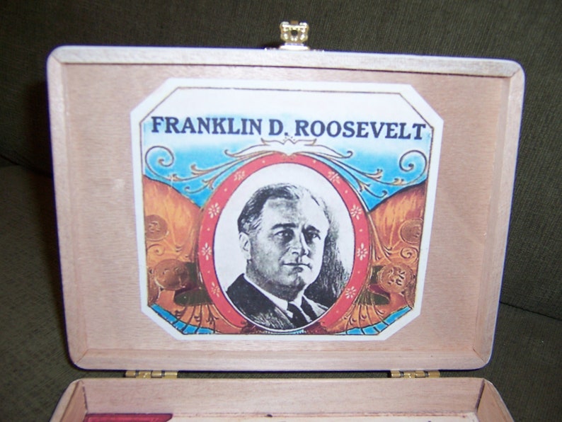 Franklin D. Roosevelt Cigar Box - Etsy