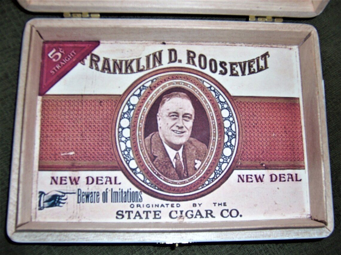 Franklin D. Roosevelt Cigar Box - Etsy