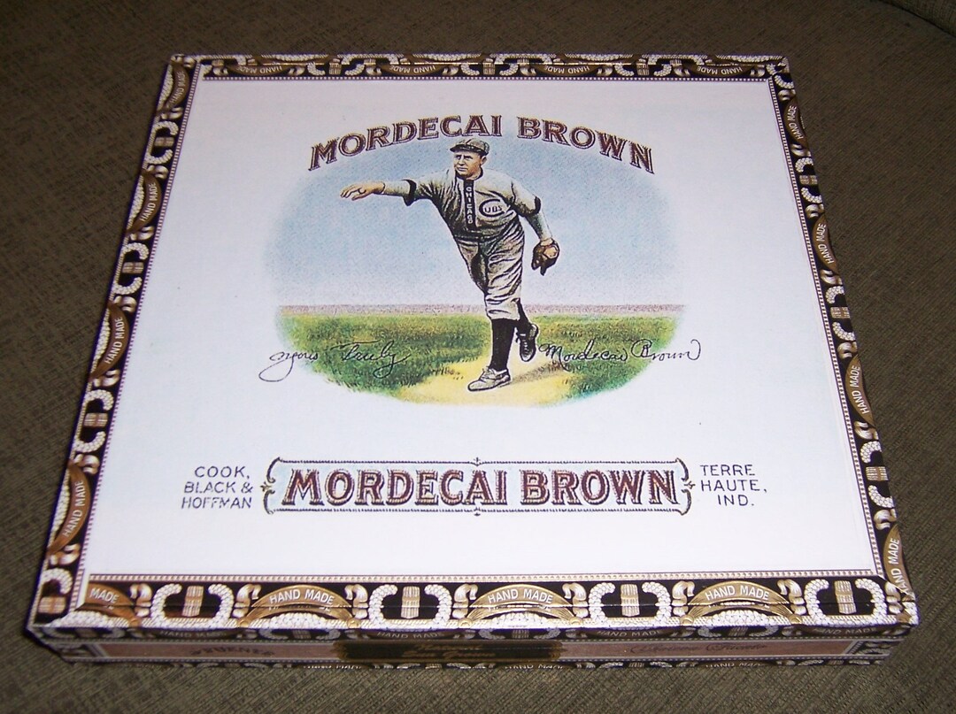Mordecai Brown/hughie Jennings Cigar Box Baseball Stadium - Etsy