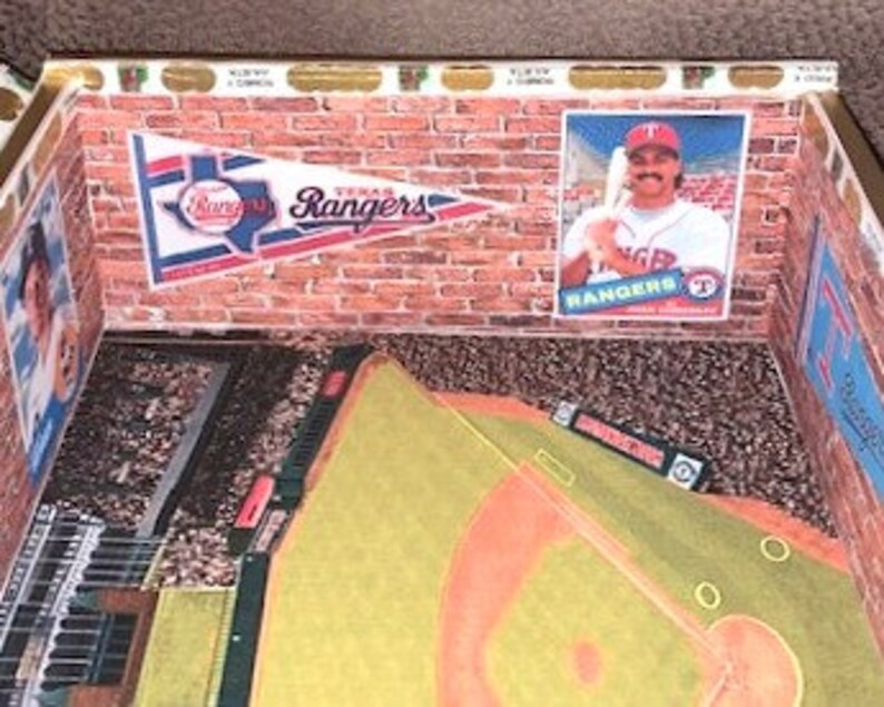 Texas Rangers Cigar Box Baseball Stadium - Etsy
