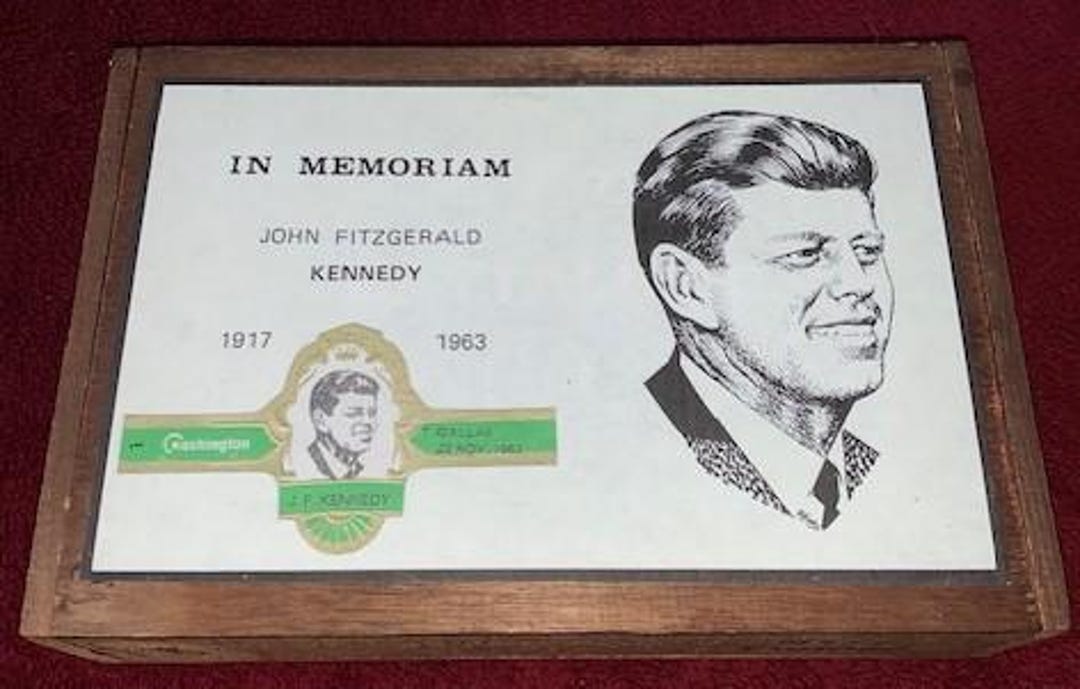 John F. Kennedy Cigar Box - Etsy