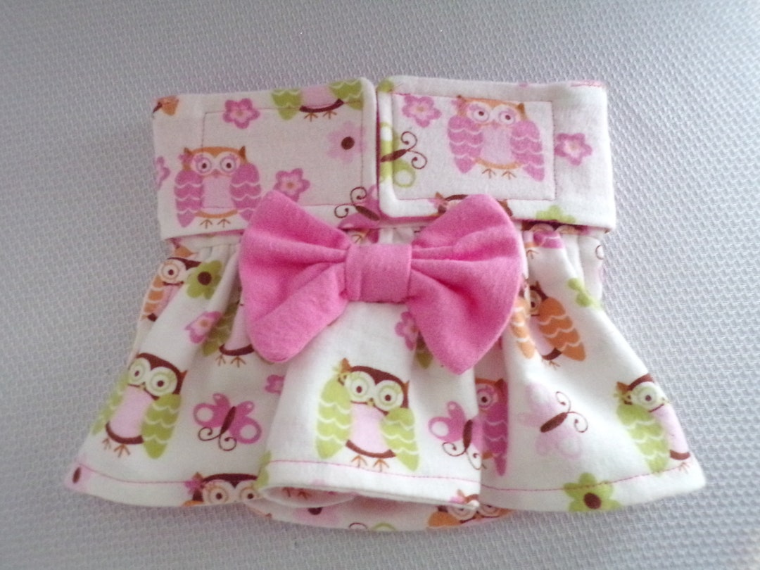 XXLG Flannel Dog Diaper With Skirt & Tail Hole - Etsy