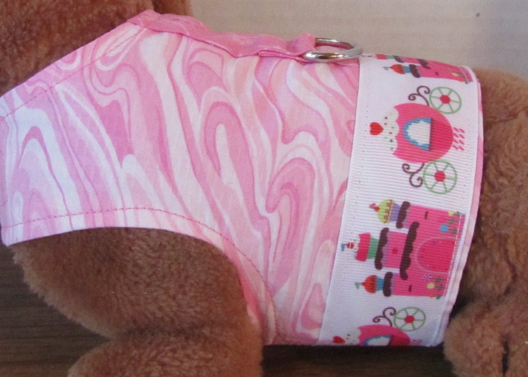 Custom Boutique Cotton Pink Princess Dog or Cat Harness Xxxxs - Etsy
