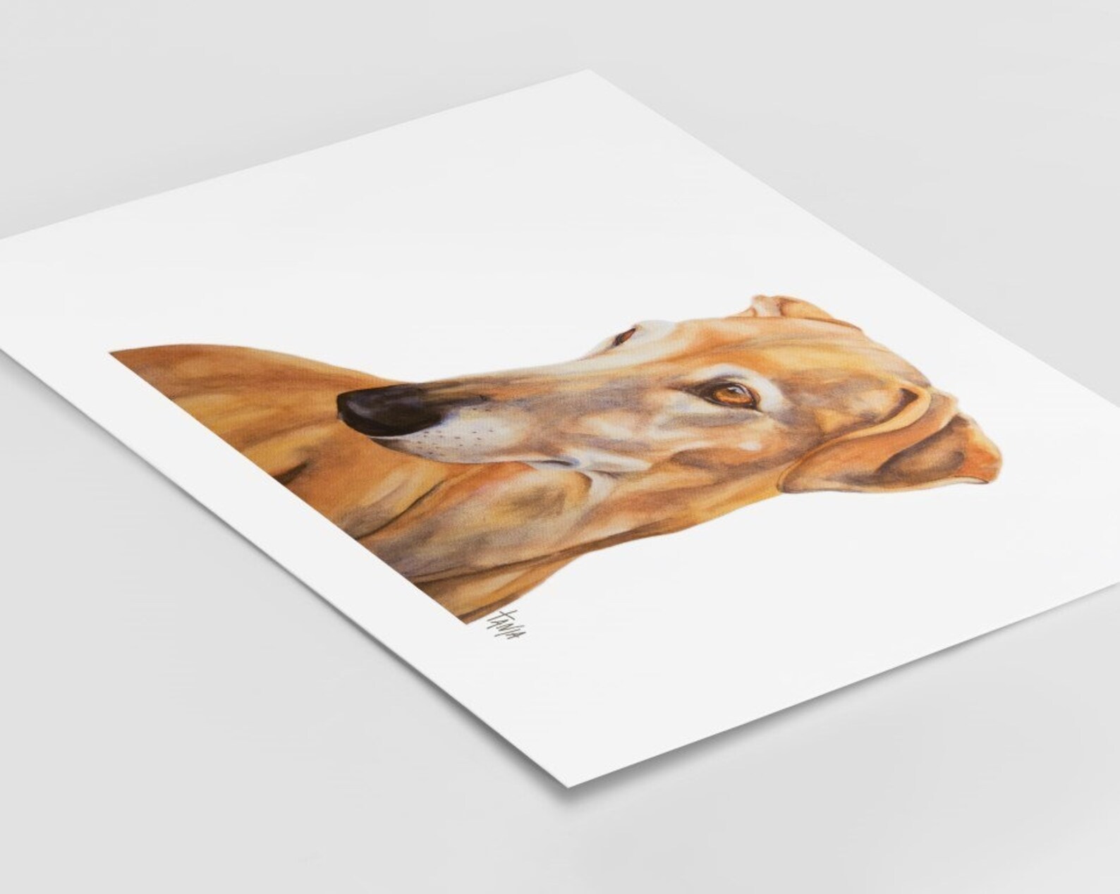 Greyhound, Greyhound Art, Greyhoundlover, Gift for Greyhoundlover ...