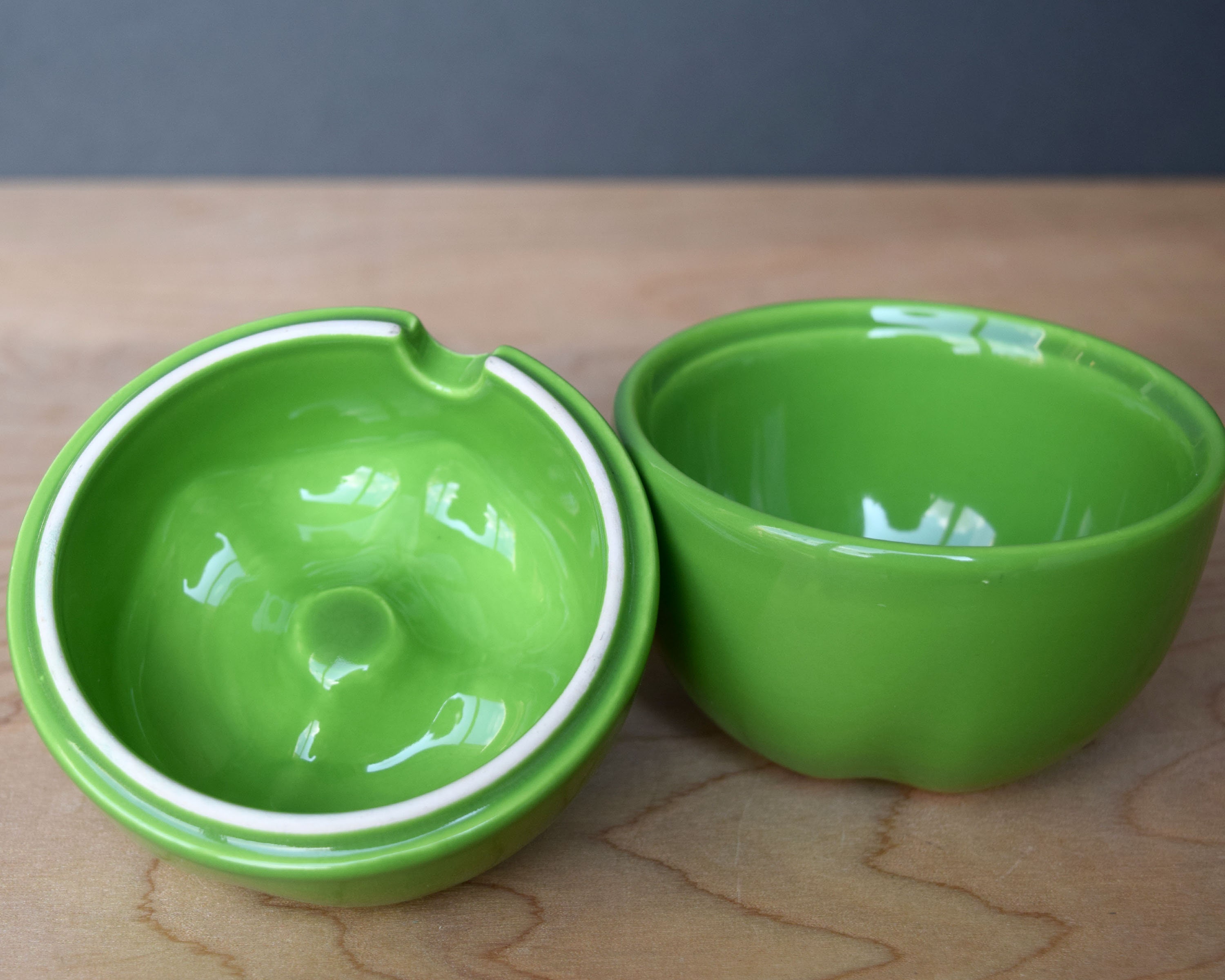 Two Jam Pots Strawberry and Green Apple Shaped Vintage Japanese - Etsy