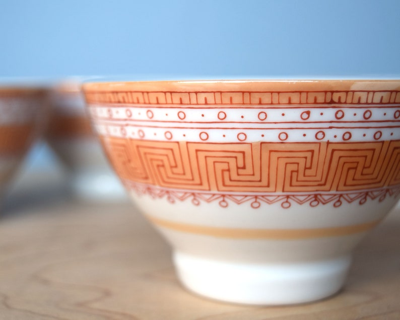 Vintage Liling China Chinese Rice Bowls 4 Pearlescent White - Etsy