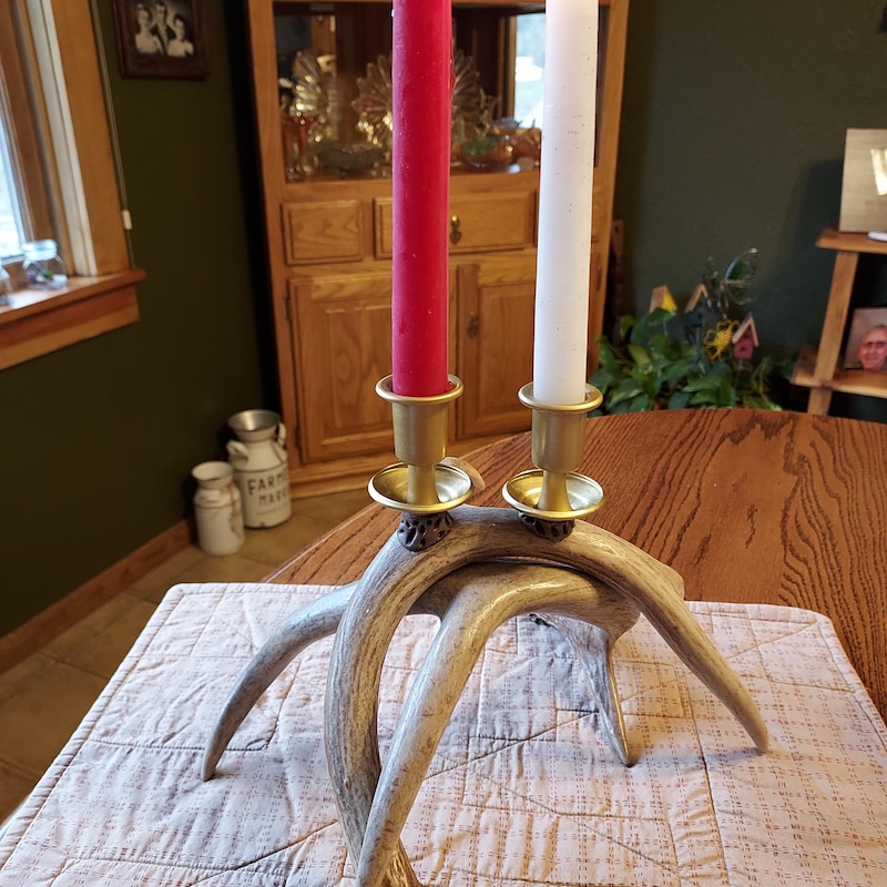 Antler Candelabras - Etsy