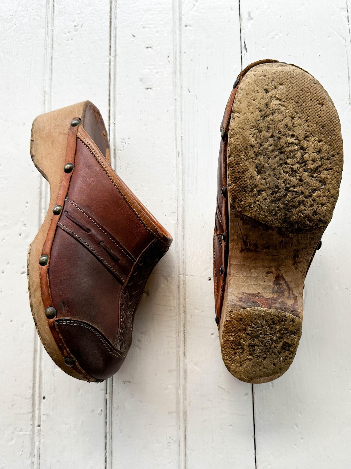 1970s Italian Leather Clogs - Etsy