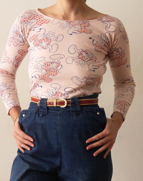 1971 Mr. Freedom Documented Mickey Mouse Cotton T-Shi… - Gem