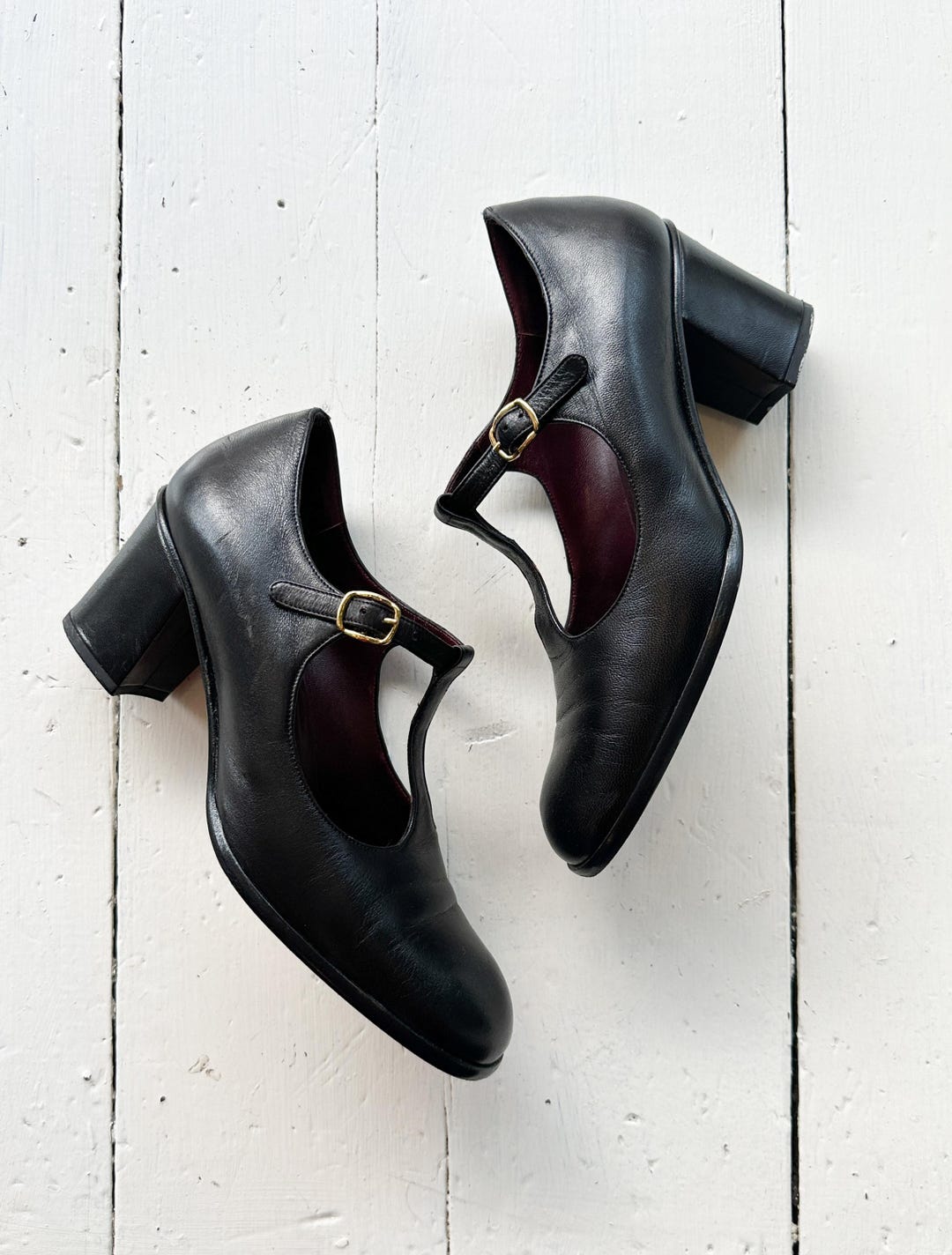 1980s Gallo Italian Leather T-strap Mary Janes - Etsy