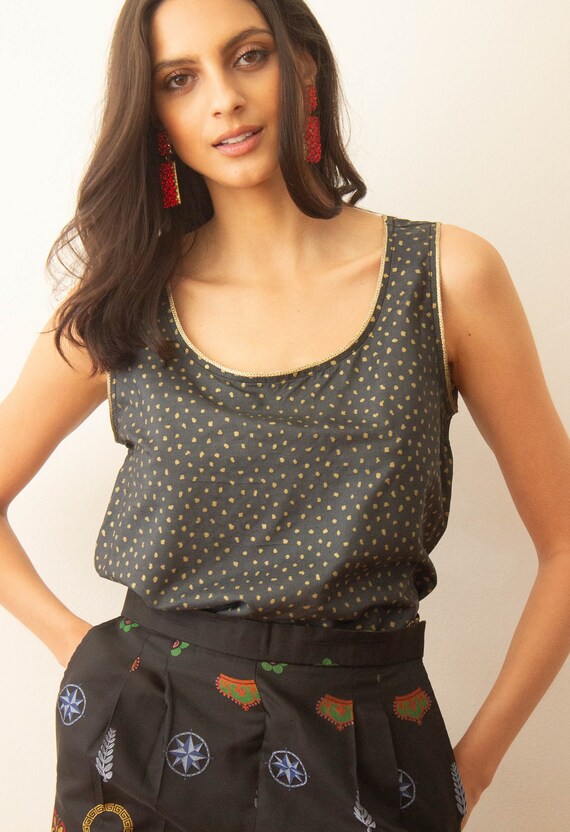 1976 YSL Russian Collection Silk Camisole - Gem