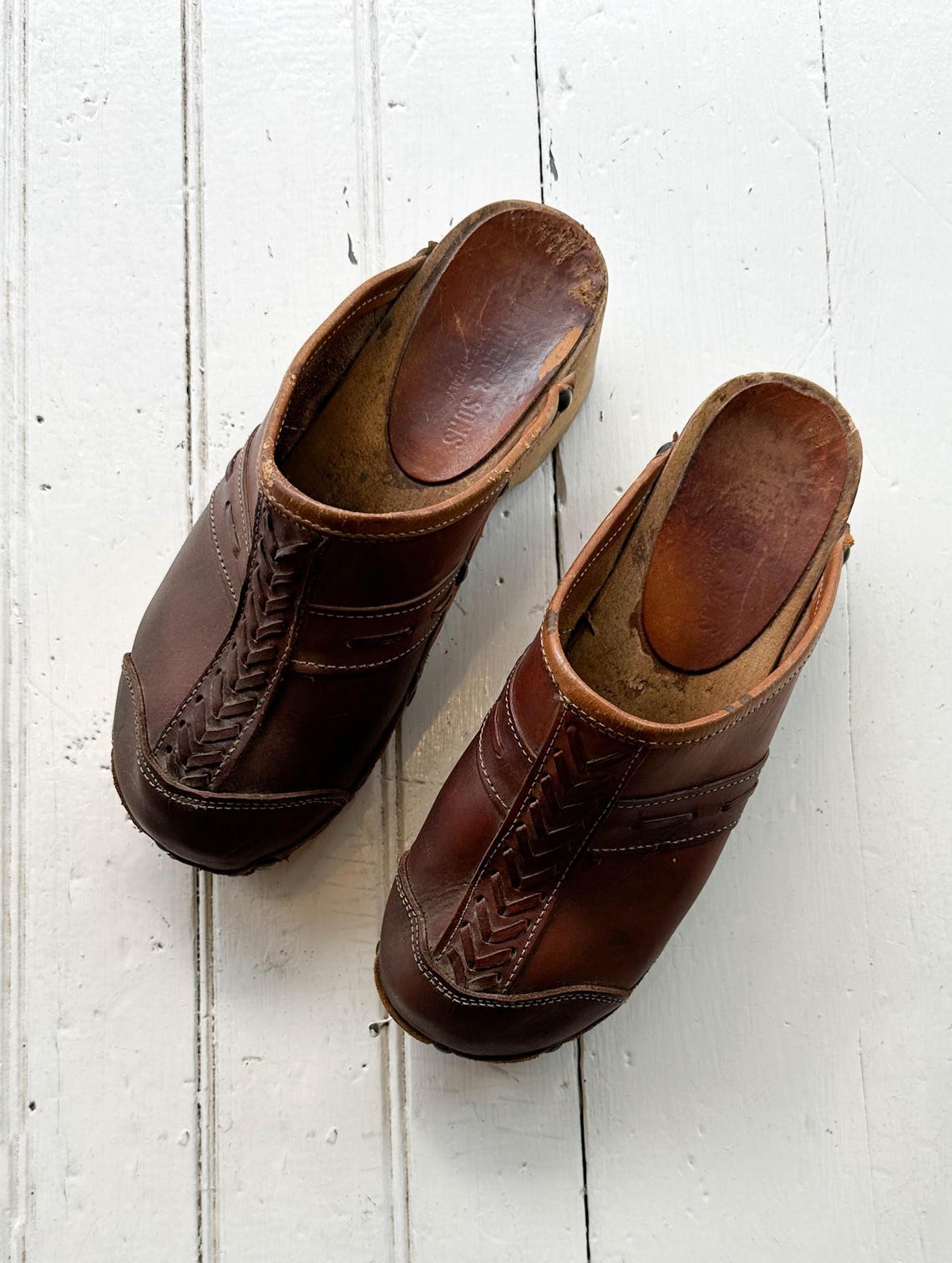 1970s Italian Leather Clogs - Etsy