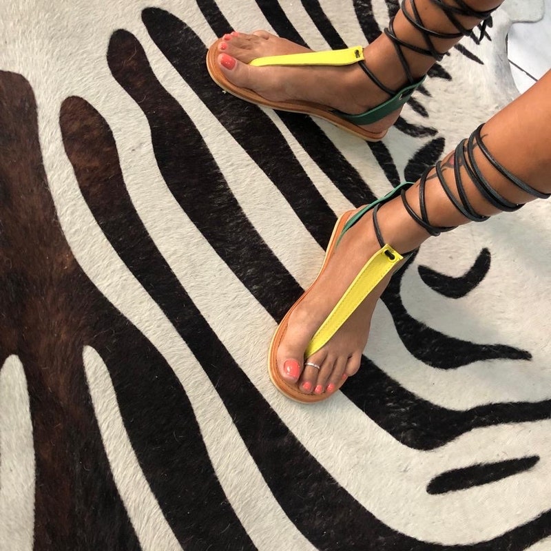 Jamaican Bridget Sandals - Etsy