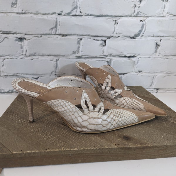 Snakeskin Mules - Etsy