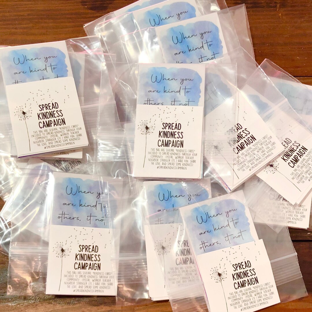 Kindness Card Packs - -20 Bags - RAK - Giveaways - Spread Kindness ...