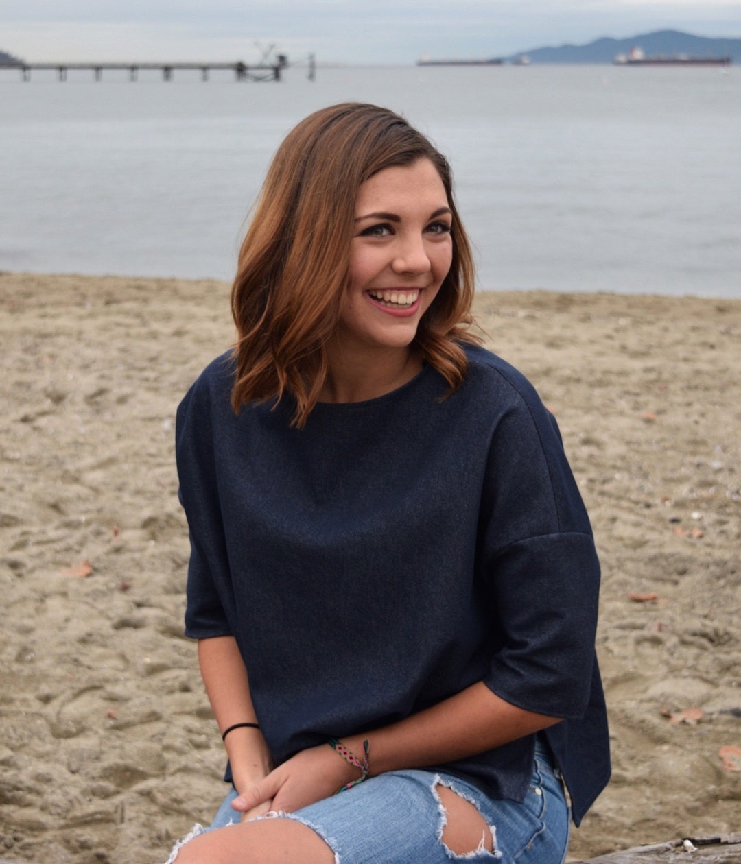 Smock Top - Denim - Etsy