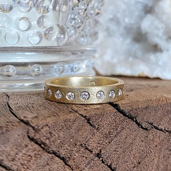 Rustic Wedding Rings - Etsy