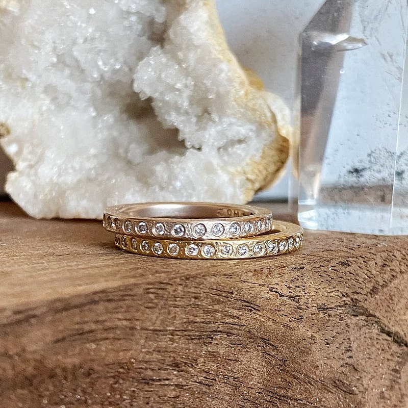 Rustic Gold Rings - Etsy