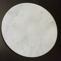 Small Round Carrara Marble Serving Tray, White Vanity Tray, Decorative ...