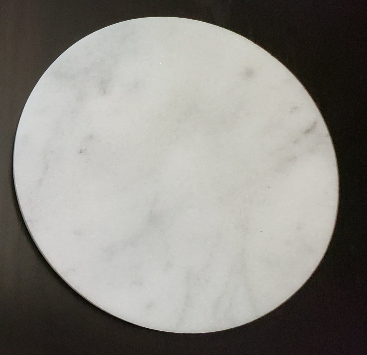 Glacier White Marble Circle Trivets / Tabletops / Decorative Marble ...
