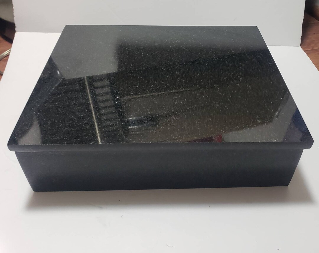Handmade Absolute Black Granite Box 10 3/4"×8 3/4" Height 3" Free ...