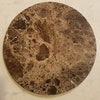 Glacier White Marble Circle Trivets / Tabletops / Decorative Marble ...