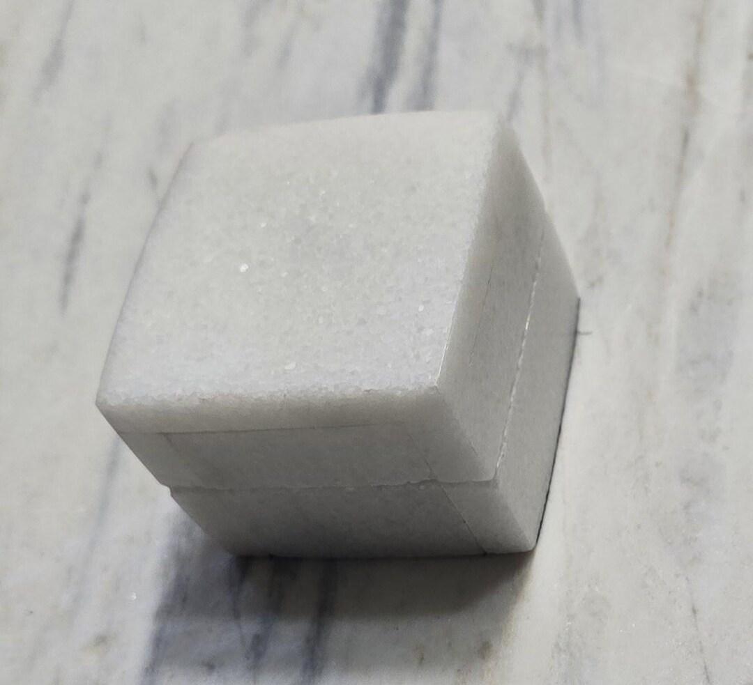 Glacier White Marble Ring Box a Perfect Proposal Keepsake Something to ...