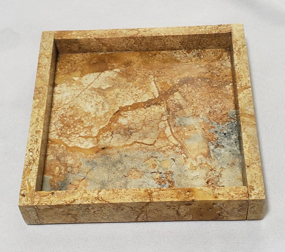 Golden Cream Limestone Tray in Your Choice of Sizes , Perfect for Your ...