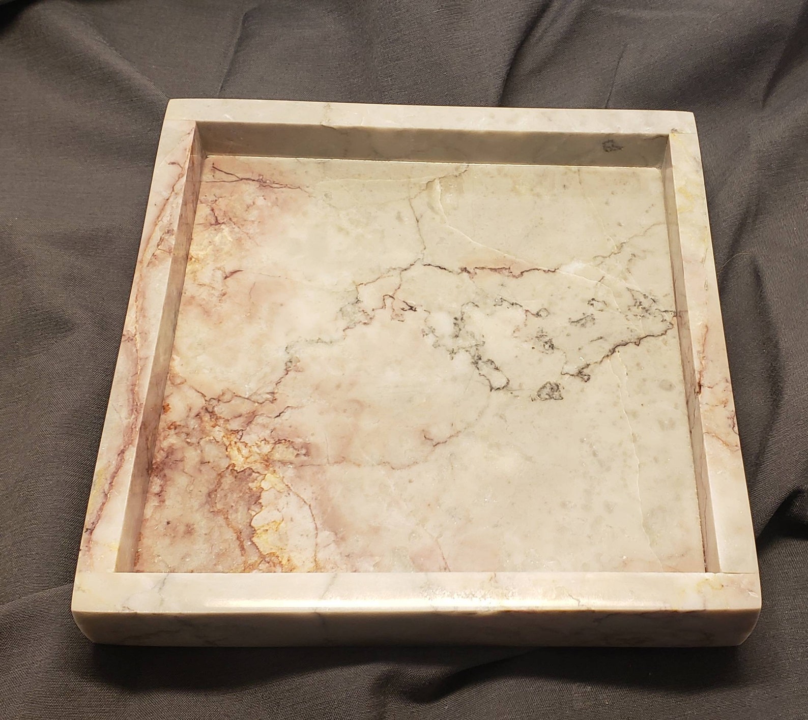 Dynasty Cream Marble Tray in Your Choice of Sizes , Perfect for Your ...