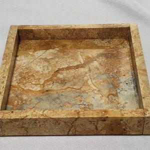 Golden Cream Limestone Tray in Your Choice of Sizes , Perfect for Your ...