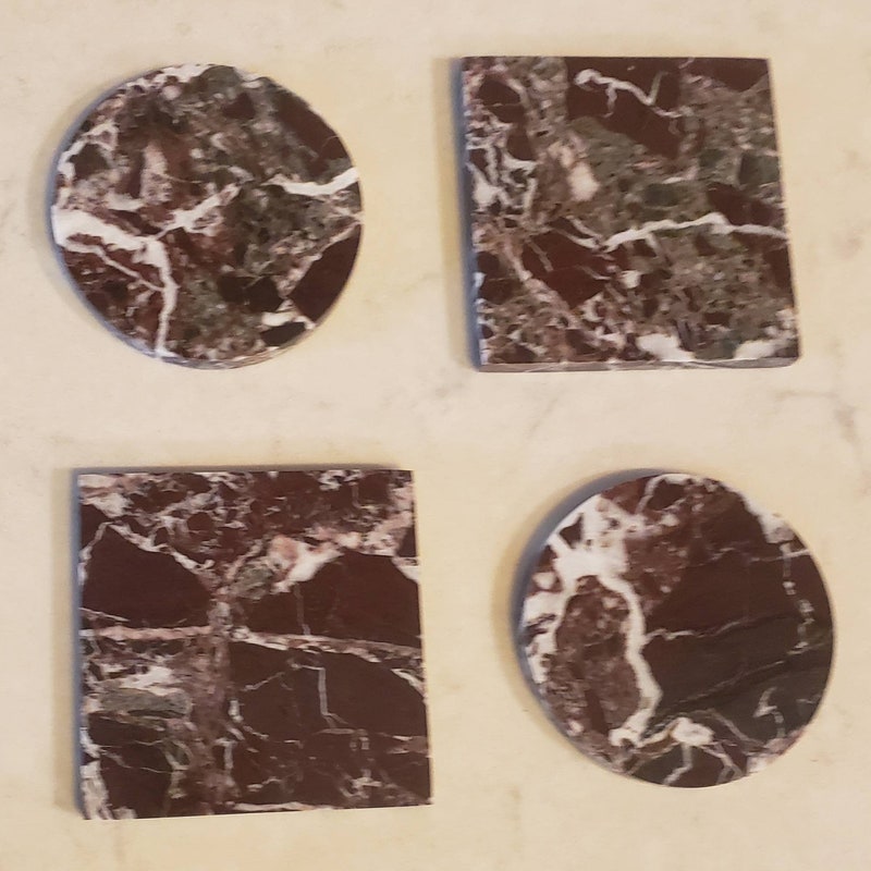 Marble Coasters - Etsy Canada