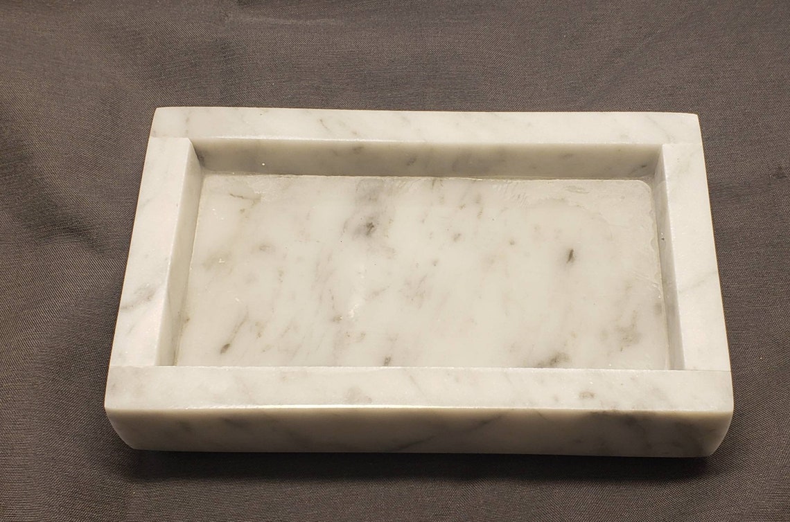 Handmade Bianco Carrara Marble Tray in Your Choice of Sizes - Etsy