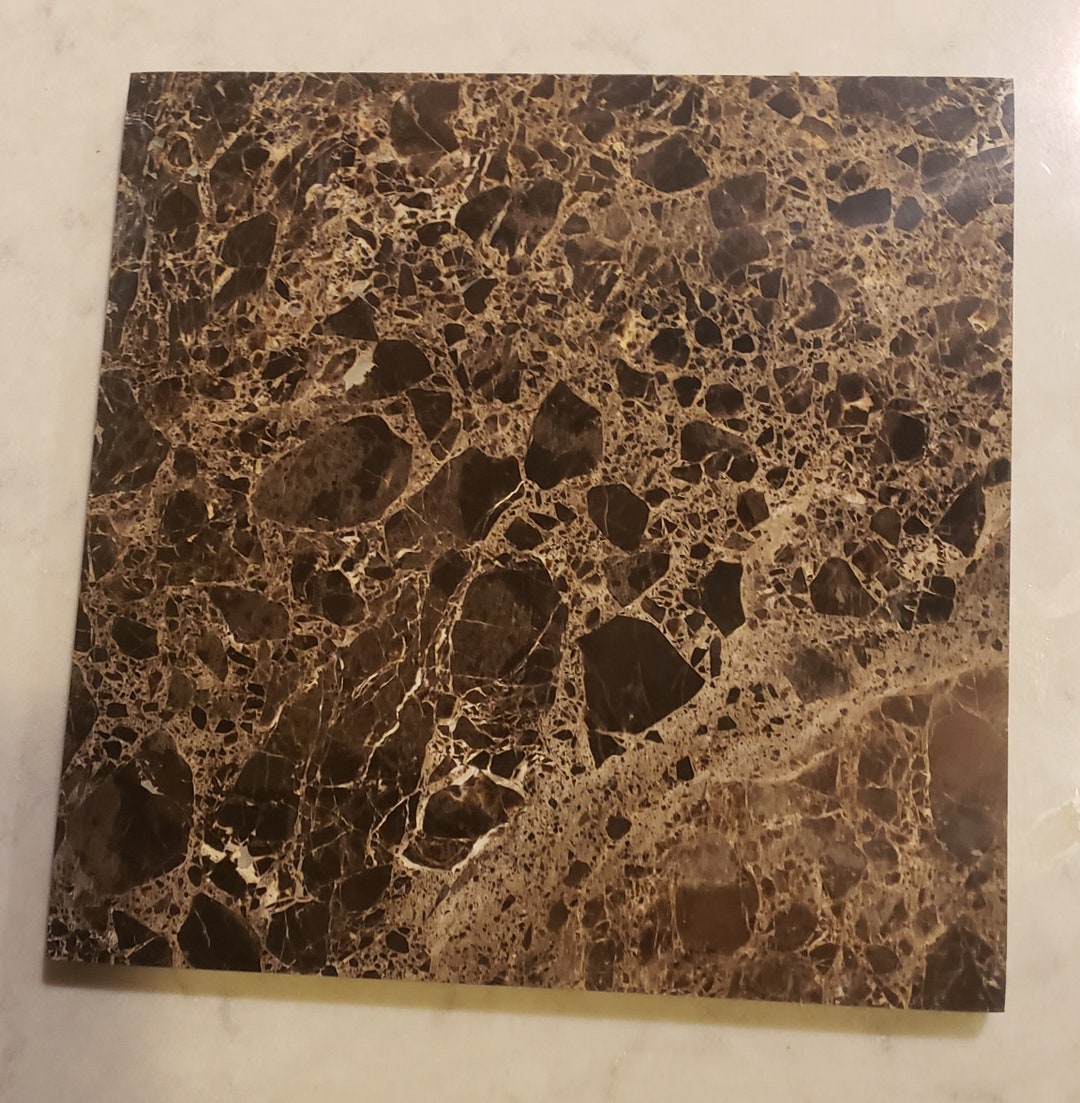 Large Emperador Dark Marble Trivets / Tabletops / Decorative Marble ...