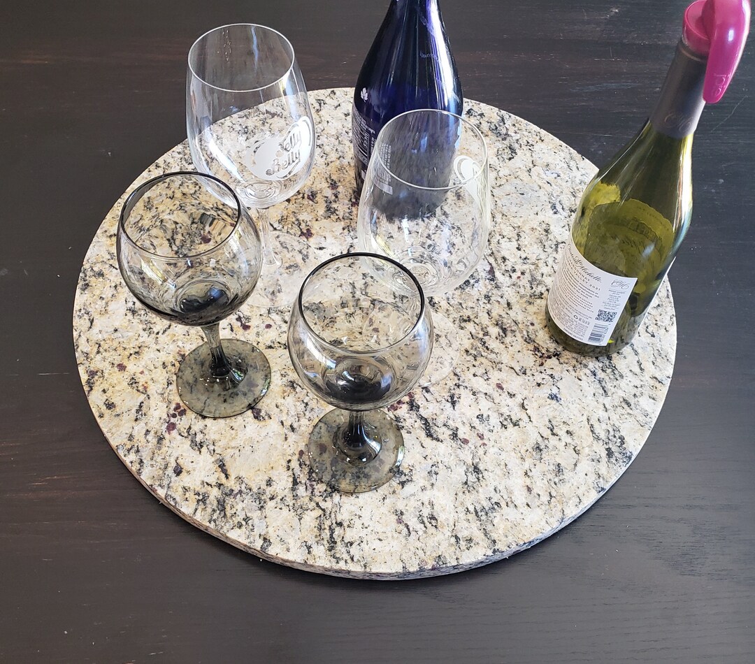 Saint Cecilia Granite Circle Tabletops / Trivets Decorative Granite ...