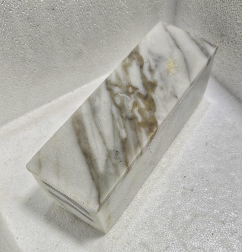 Calacatta Gold Marble Pill Box With Organizer (7"x2.25"x2.375") - Etsy