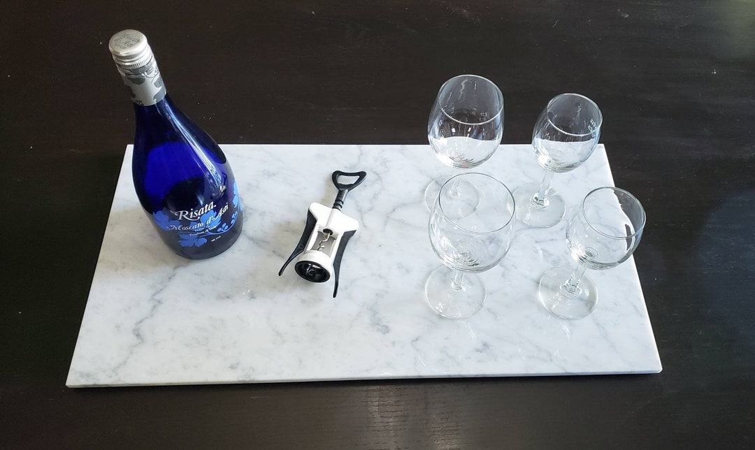 Handmade Stone Marble or Granite Tray 16" × 9" Perfect for Your ...