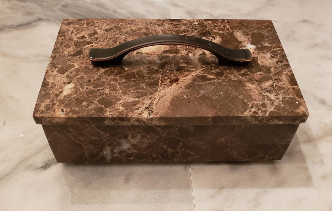 Marble Box With Handle Available in Your Choice of Marbles - Etsy