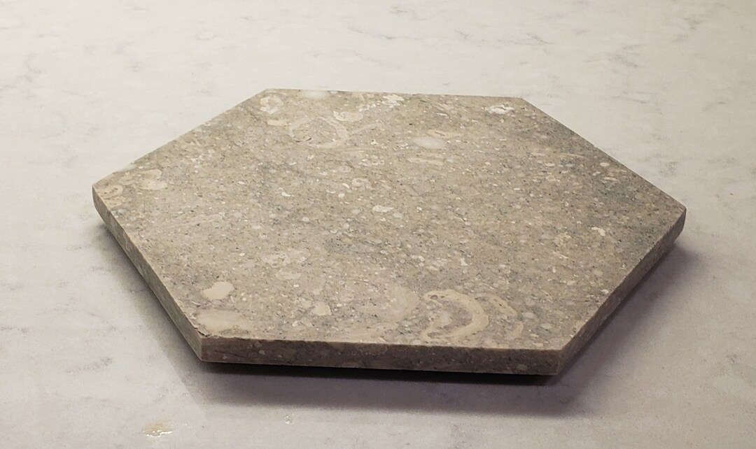 Seagrass Limestone Hexagons, Hot Plate. Perfect to Protect Your Table ...