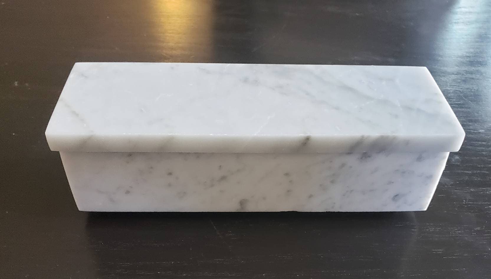 Handmade Bianco Carrara Marble Pill Box Organizer - Weekly Pill Case ...