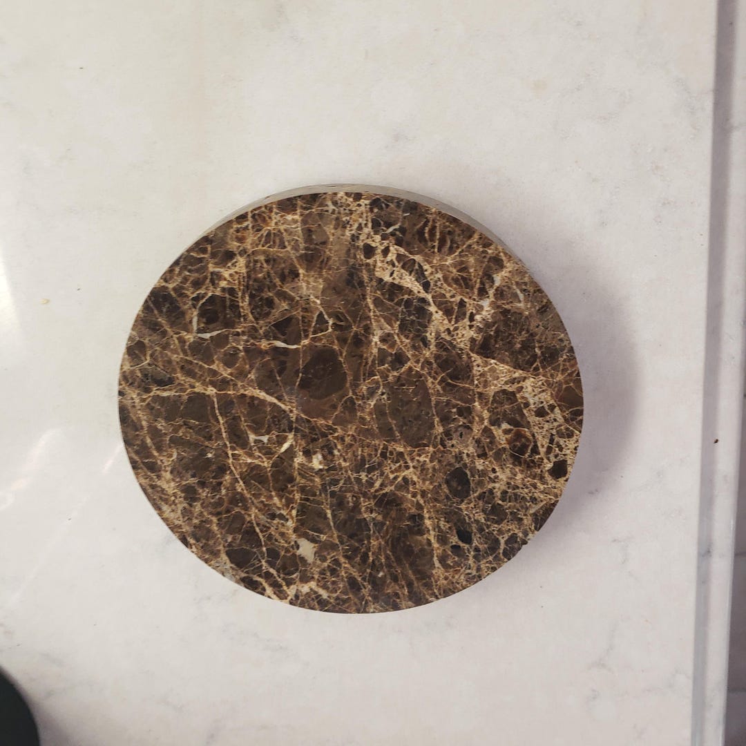 Thick Emperador Dark Marble Trivets / Tabletops / Decorative Marble ...