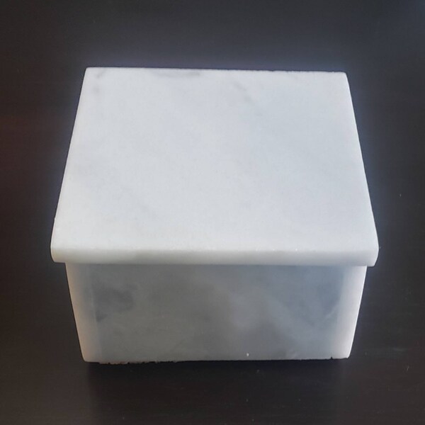 White Marble Box - Etsy