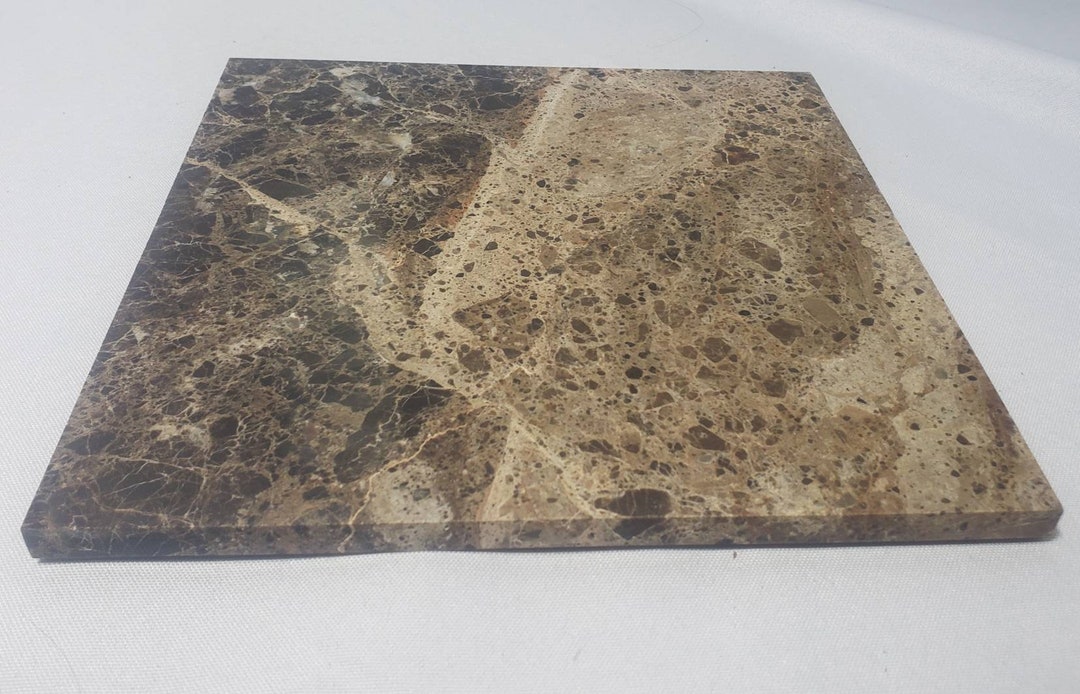 Emperador Dark Marble Square Trivets, Hot Plate. Perfect to Protect ...