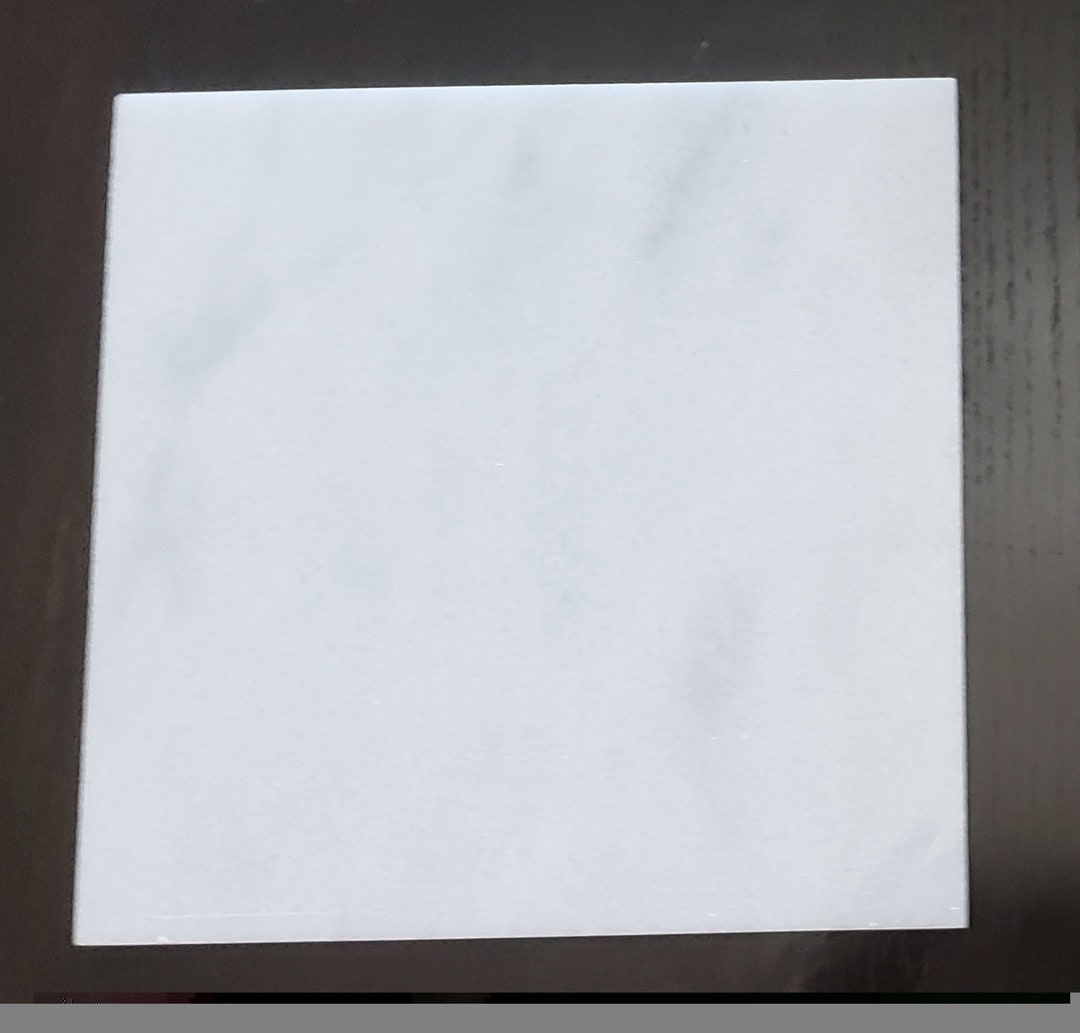 Glacier White Marble Square Trivets / Tabletops / Decorative Marble ...